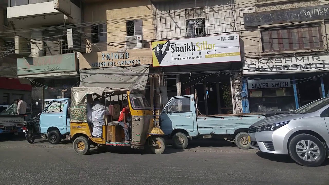 Saddar market in Karachi , Sindh , Pakistan. - YouTube