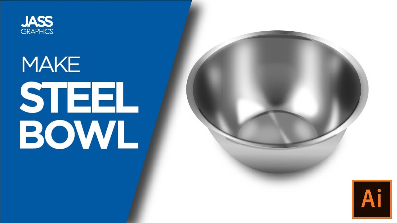 How To Make Steel Bowl In Illustrator Speed Art YouTube How To Make Steel Bowl In Illustrator Speed Art YouTube