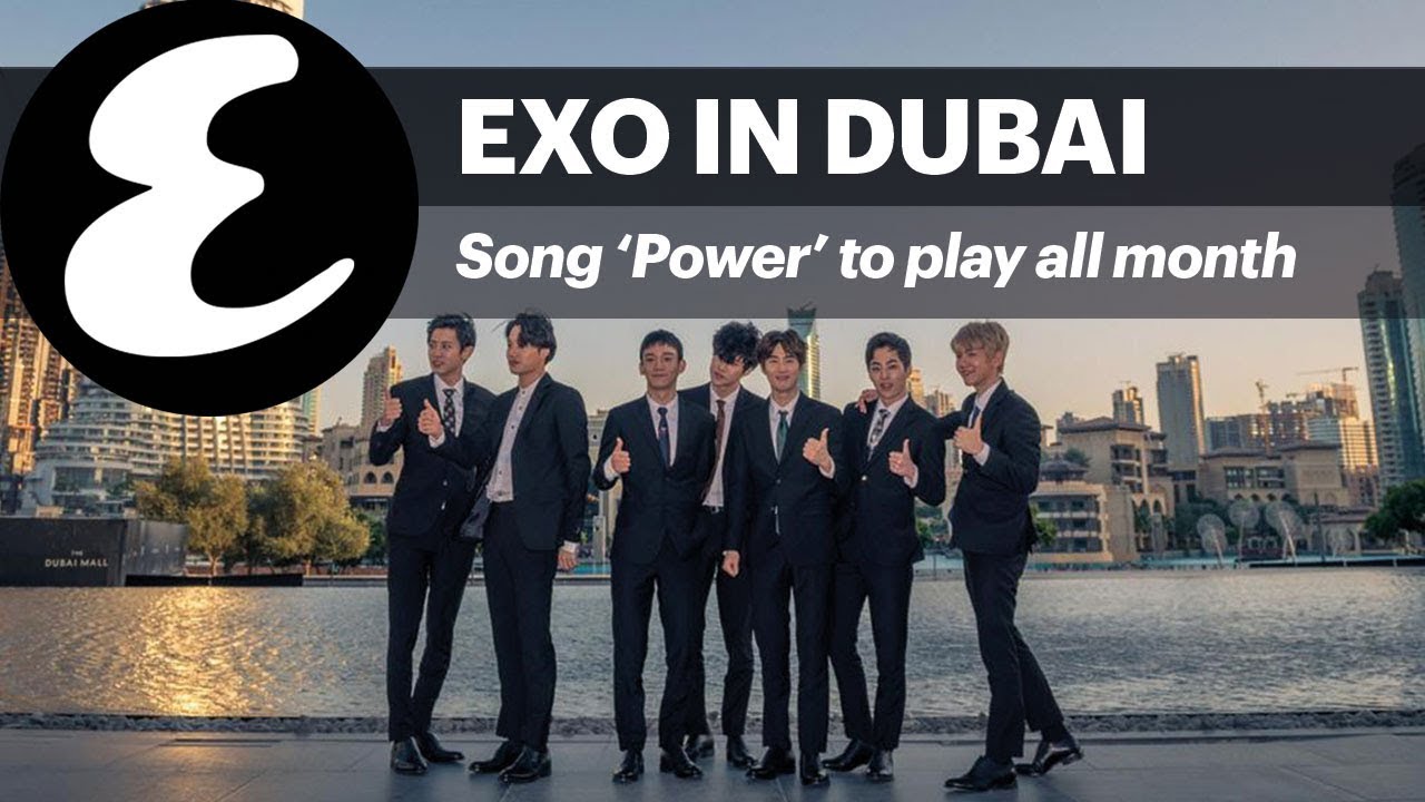K-Pop band EXO continue to dominate Dubai fountain #EsquireDaily - YouTube