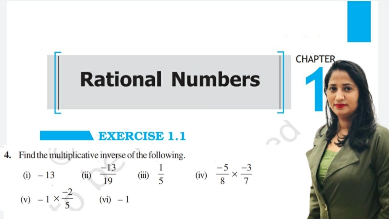 Ex.1.1 Q.4 Rational Numbers | Chapter 1 Class 8th | Ncert Maths Class ...
