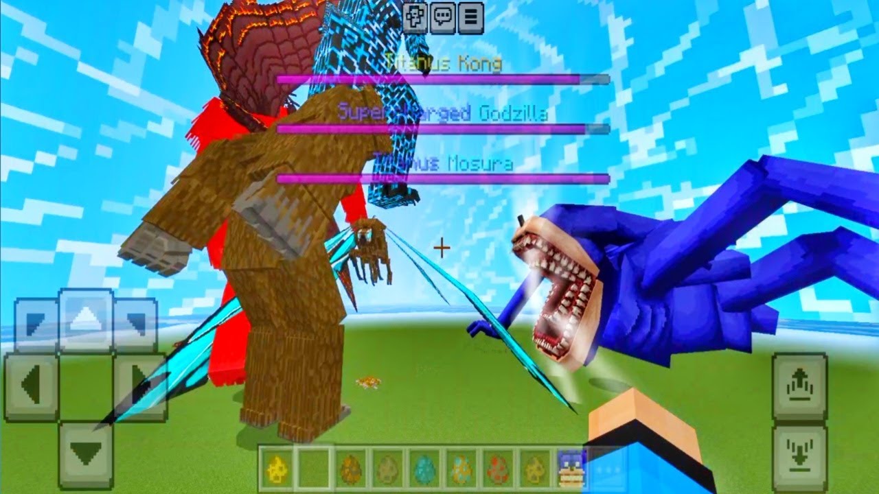 New shin sonic VS every titan beast in minecraft PE - YouTube
