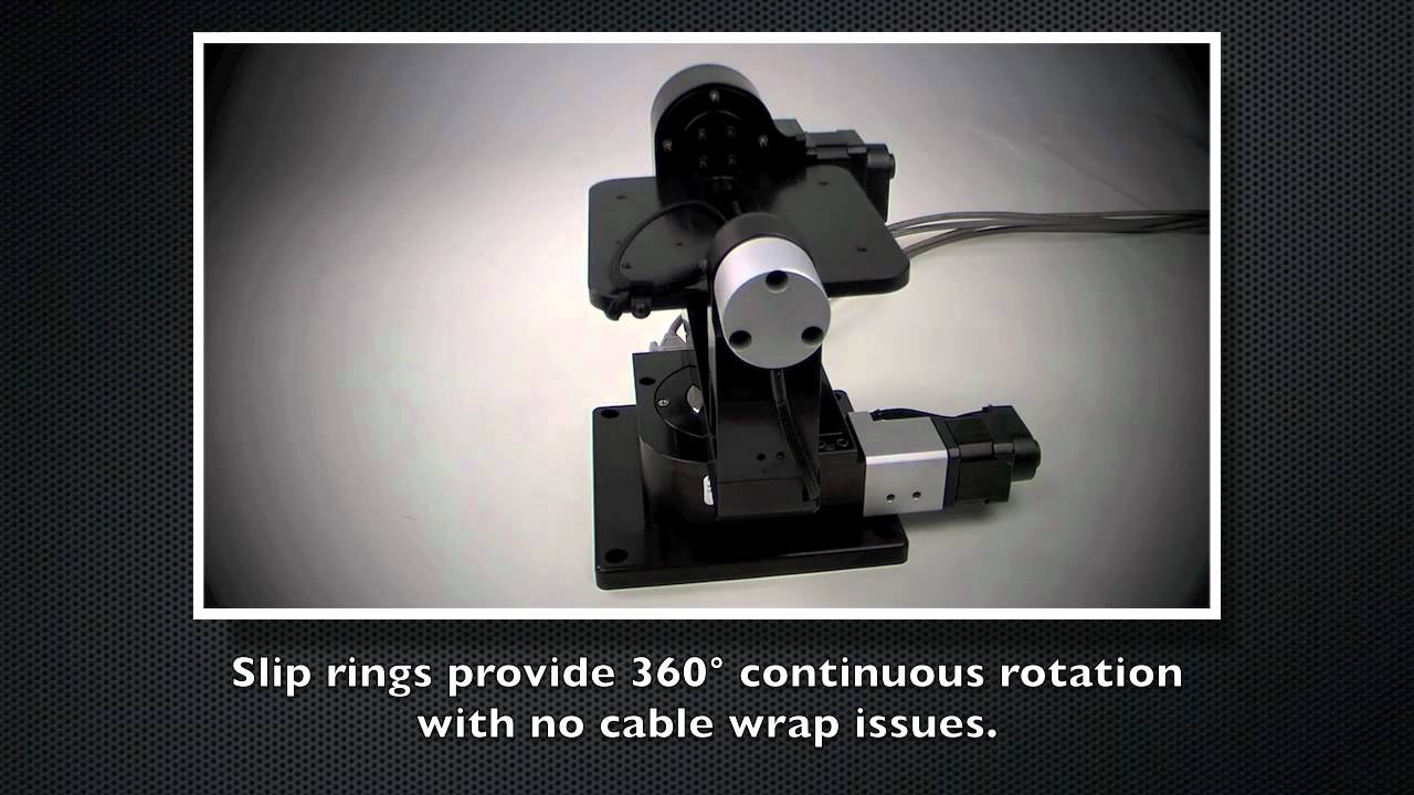 Gimbal Mount Slip Ring Version - Newmark Systems - YouTube