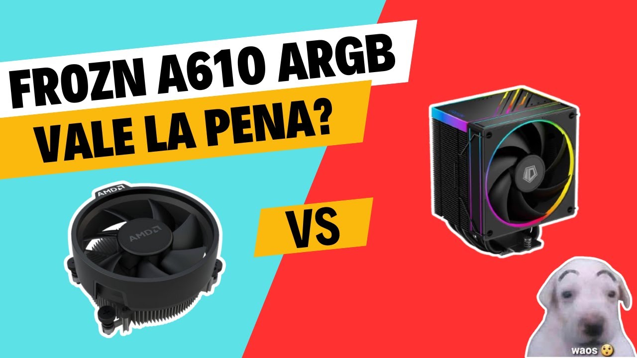 Frozn A610 ARGB, vale la pena? Test de temperatura. - YouTube