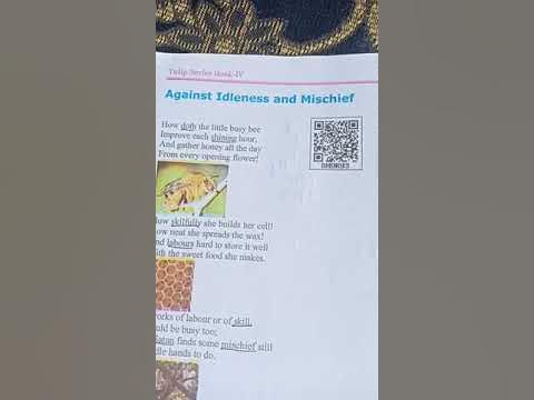 4th English (Against Idleness and mischief ) poem - YouTube