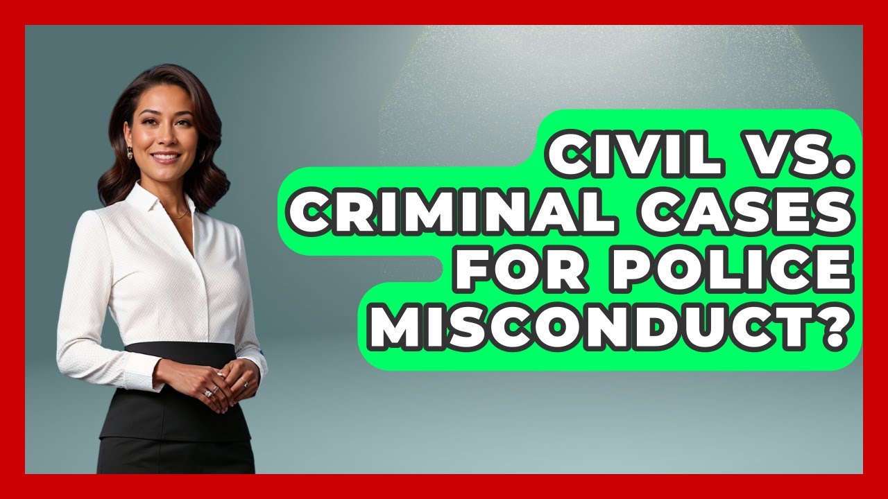 Civil Vs. Criminal Cases For Police Misconduct? - Law Enforcement ...