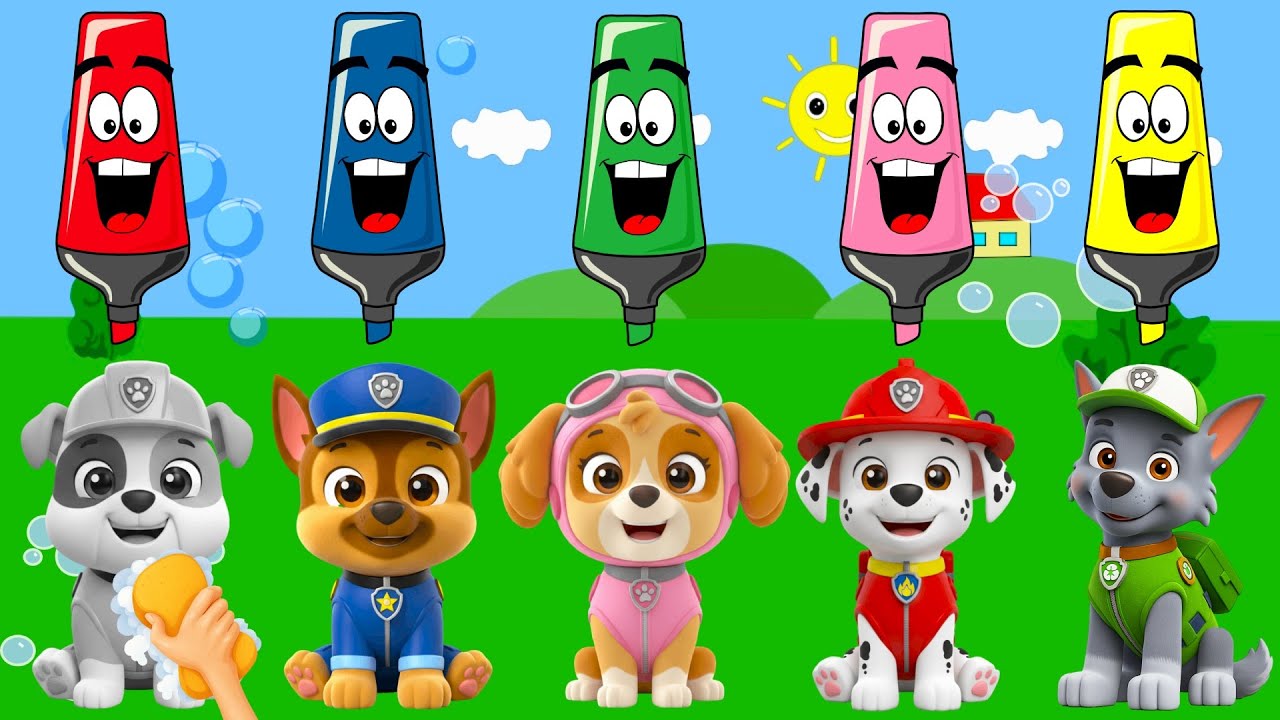 Paw Patrol Dress Up & Learn Colors! | Kids Coloring with Chase ...