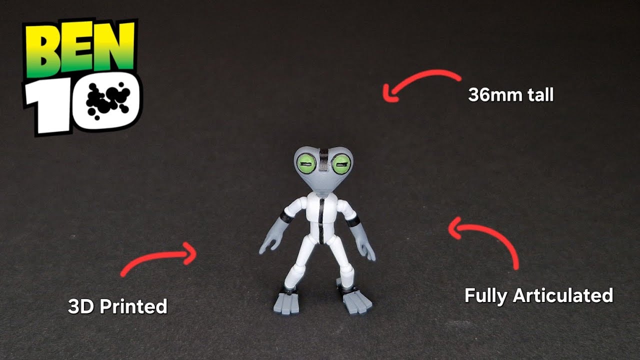 Custom Grey Matter Figure - Ben 10 Marvel Legends Style - YouTube