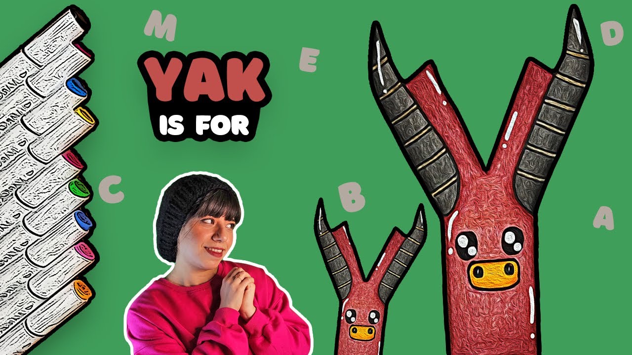 Yak Time! Learn to Draw with Maryam (Y is for Yak) - YouTube
