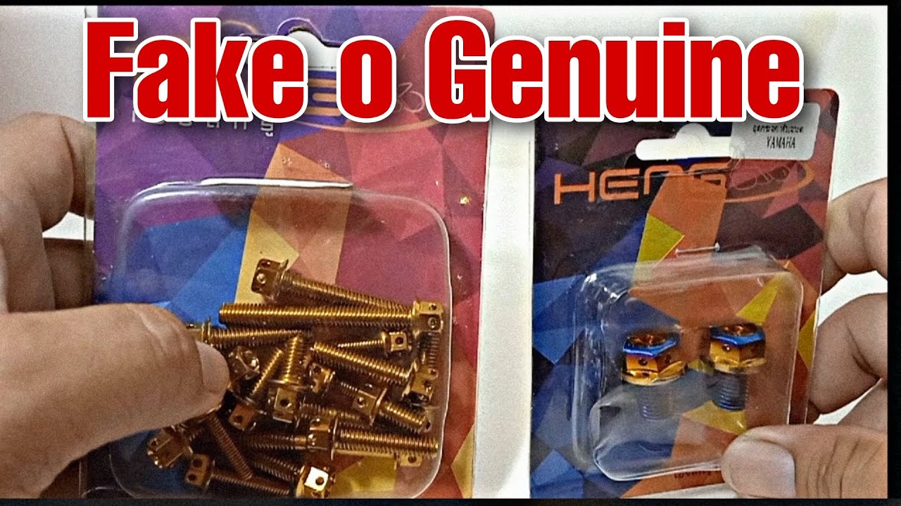 Fake or Genuine na Heng Bolts,pano malalaman?/ Fast Track Motorparts ...