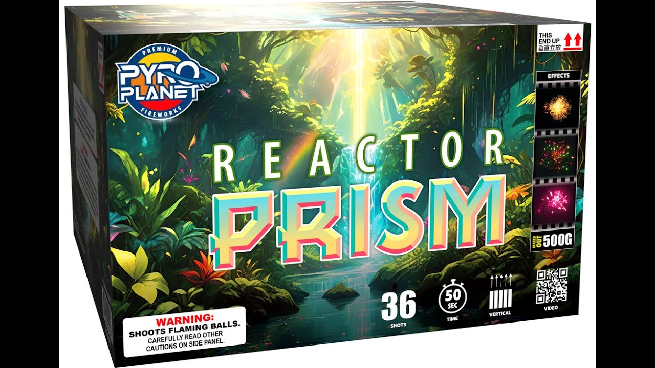 Reactor Prism - 36 shots MAXED 500G - Pyro Planet - YouTube