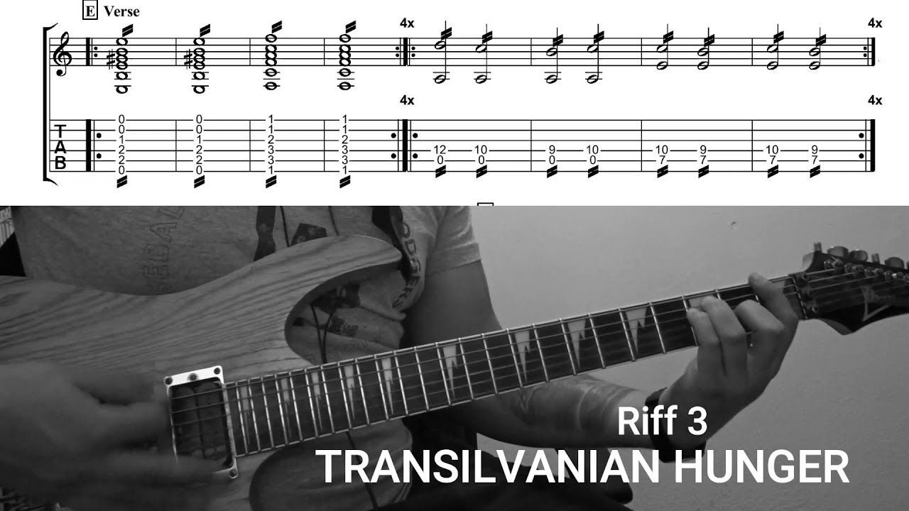 Darkthrone-Transilvanian Hunger Full Album Guitar Riffs (On Screen ...