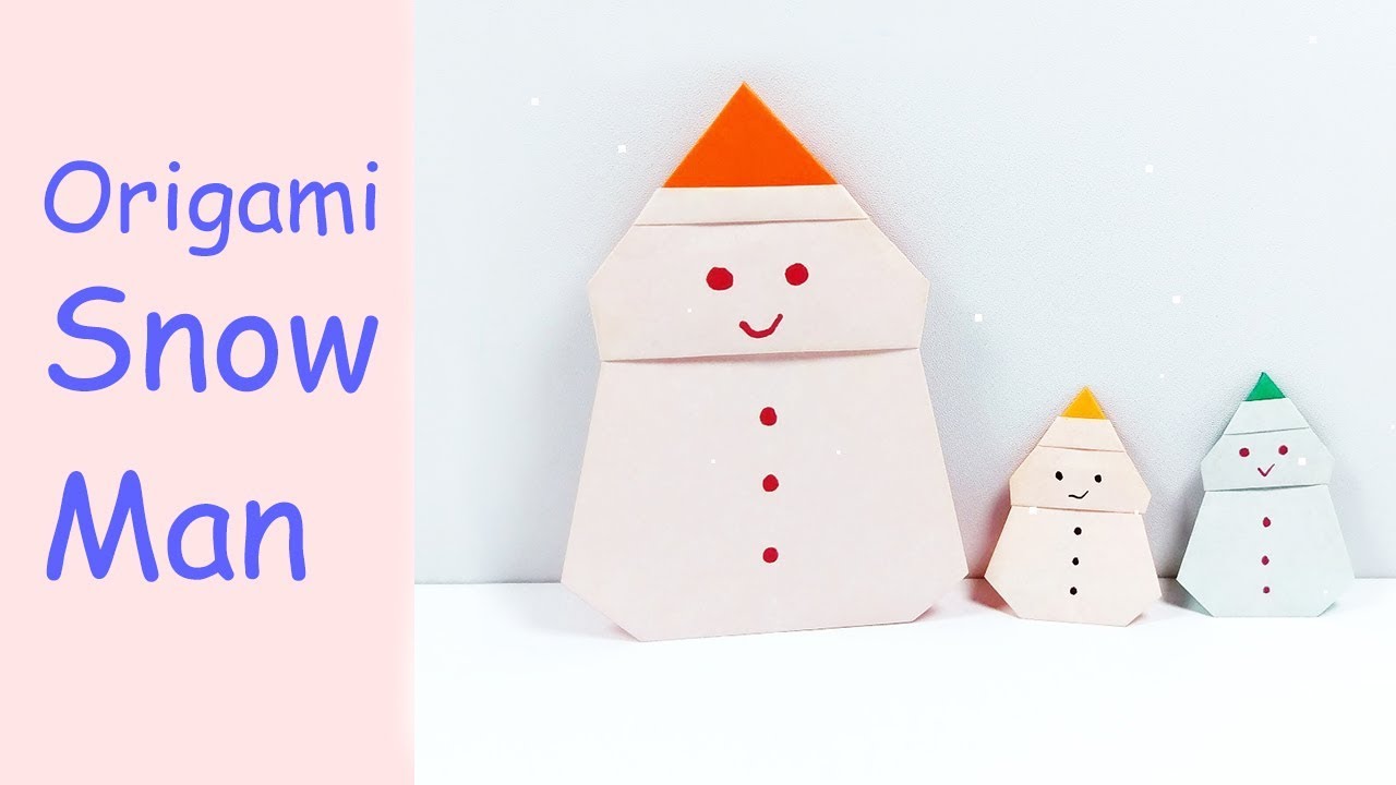 Easy Origami Snowman | DIY Paper Crafts | DIY Handmade - YouTube