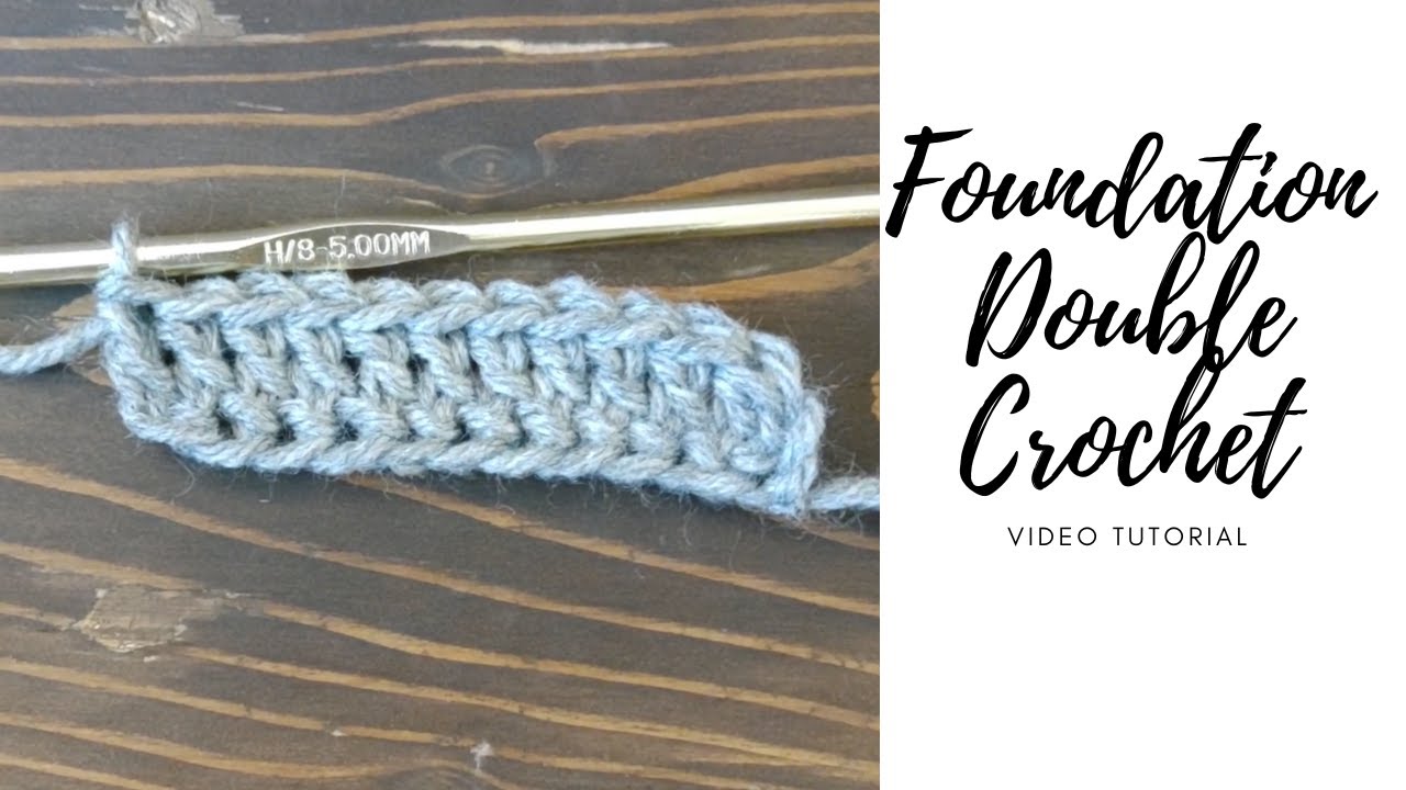 How to Foundation Double Crochet - A Beginner Crochet Tutorial - YouTube