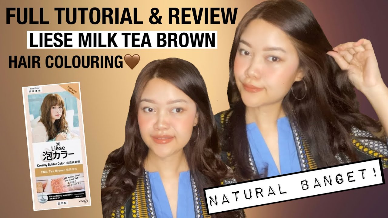 LIESE Milk Tea Brown Hair Colour🤎 Full Tutorial & Review - Cara Cat ...