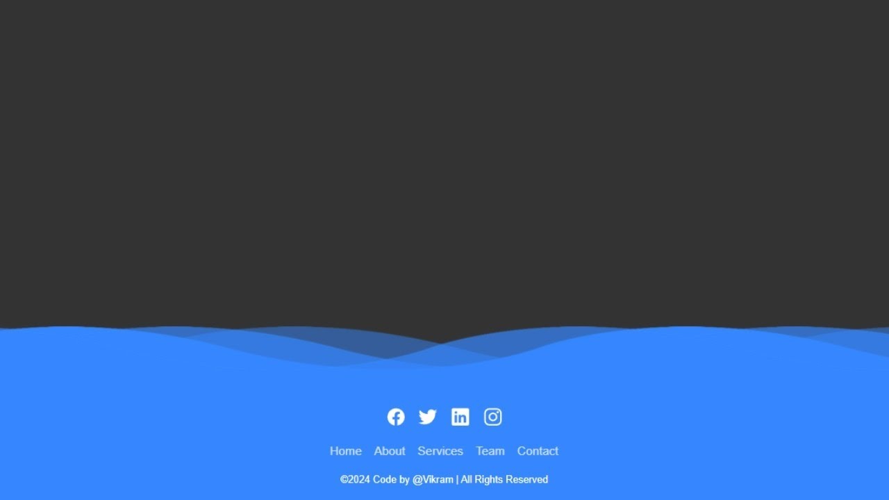 How To Create A Footer On A Website Using Html And Css Create Footer