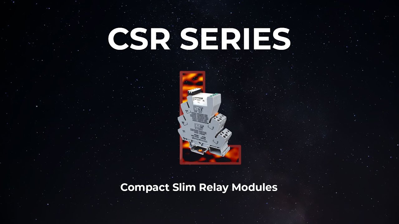 CSR Series, Compact Slim Relay Modules - YouTube