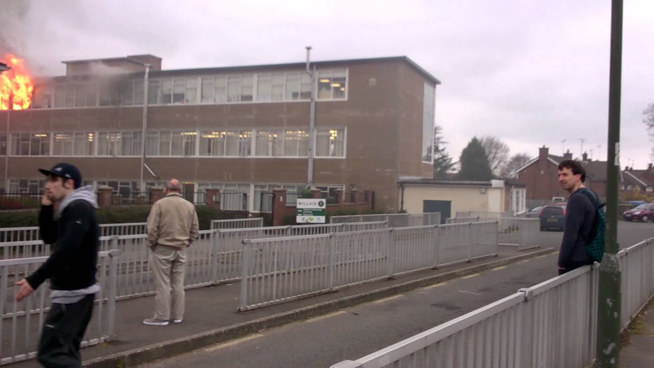 Millais school fire - YouTube