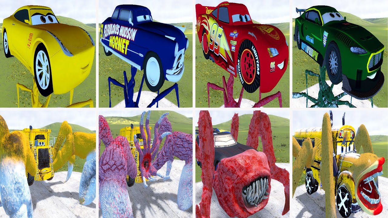 OLD AND NEW UPDATE MONSTER: MCQUEEN MONSTER,HUDSON HORNET HEAD,SIMON ...
