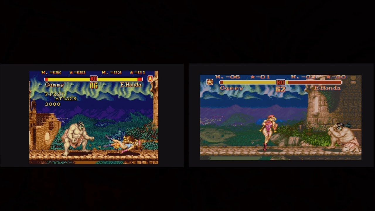 Super Street Fighter 2 SNES and Genesis with voice color hack - YouTube