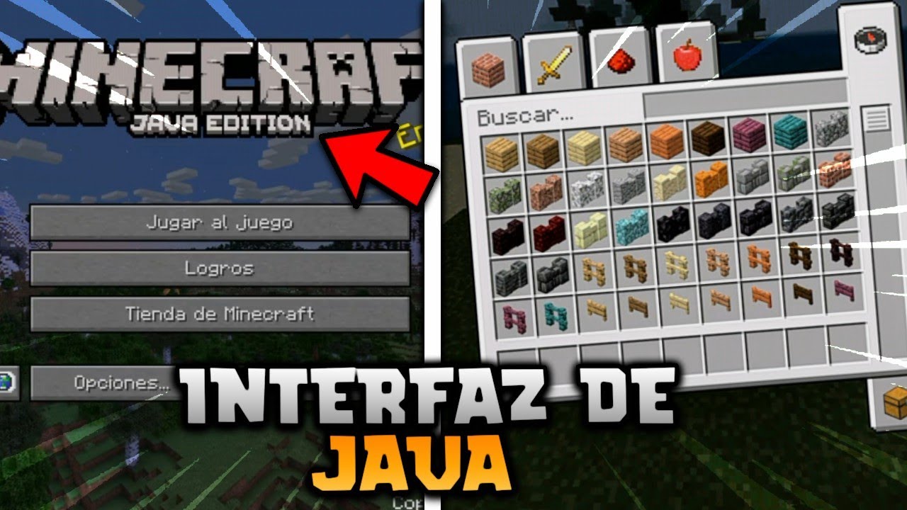 🔥INTERFAZ DE MINECRAFT JAVA EN MINECRAFT PE 1.18🔥-////-[Angelito456 ...