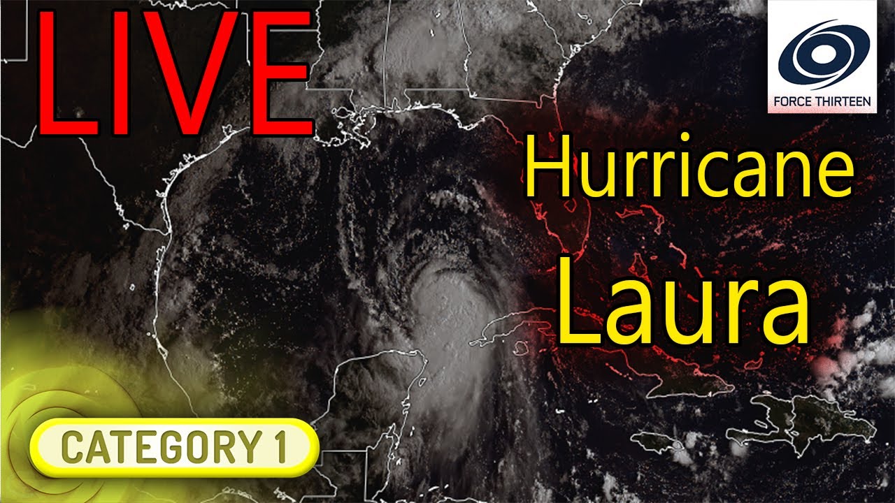 Hurricane Laura Live Satellite Imagery - YouTube