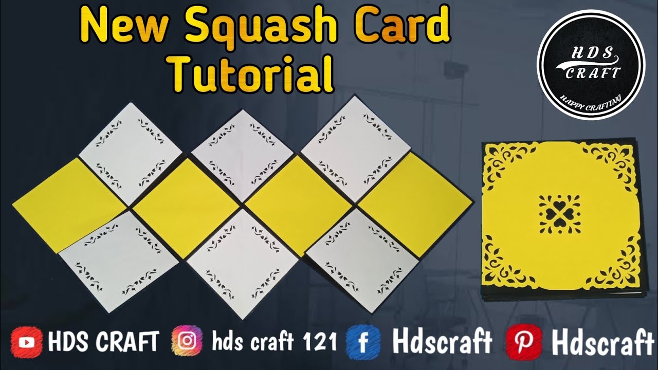 New Squash Card Tutorial Easy | How To Make New Squash Card | Yellow ...
