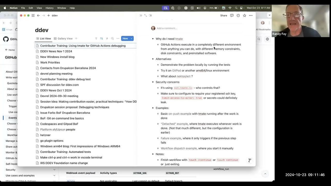 Contributor Training: Debugging GitHub Actions Workflows with Tmate - YouTube