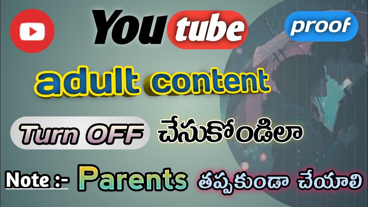 Turn Off Youtube Adult Content In Telugu How To Stop Adult Video In