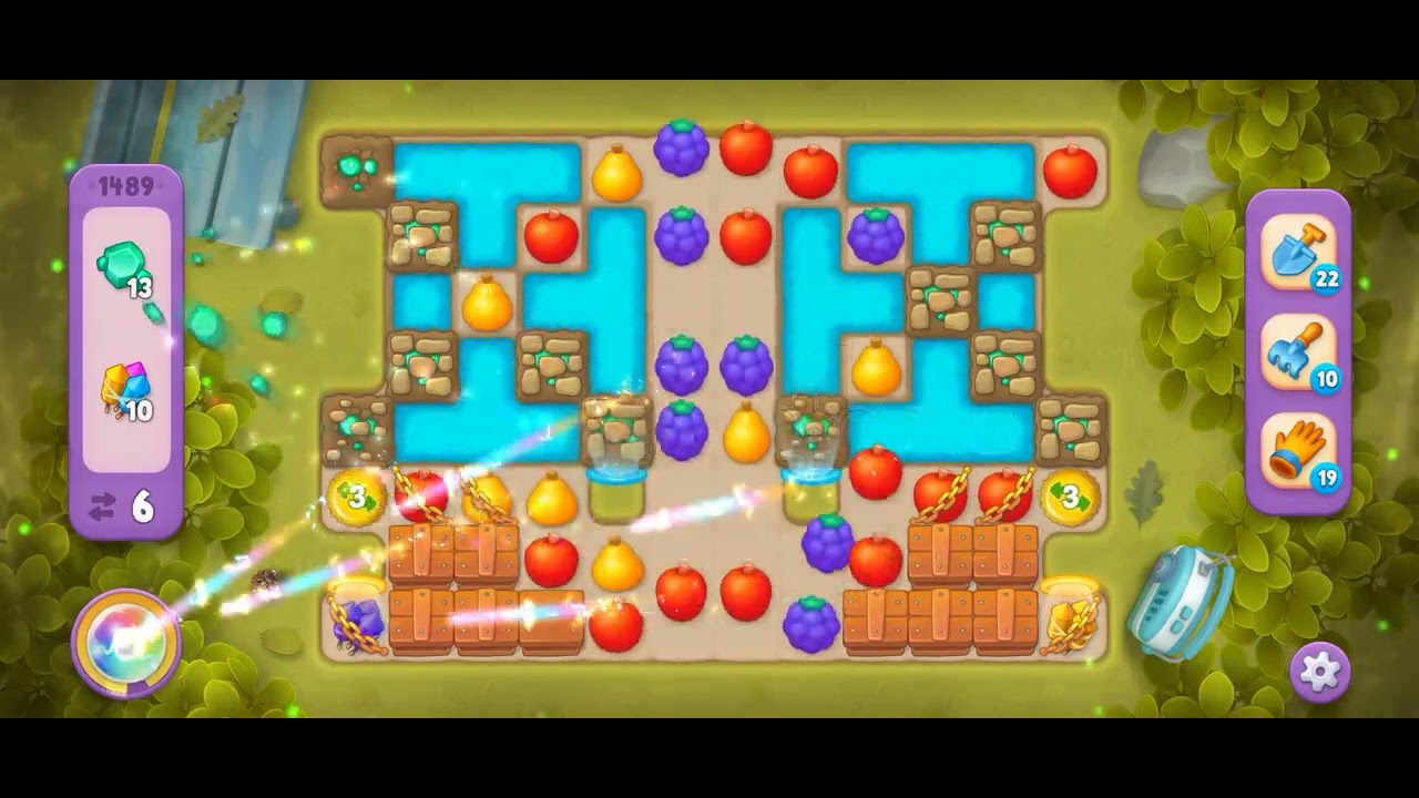 Gardenscapes Level 1489 [No booster] [Super Hard Level] #powerse # ...