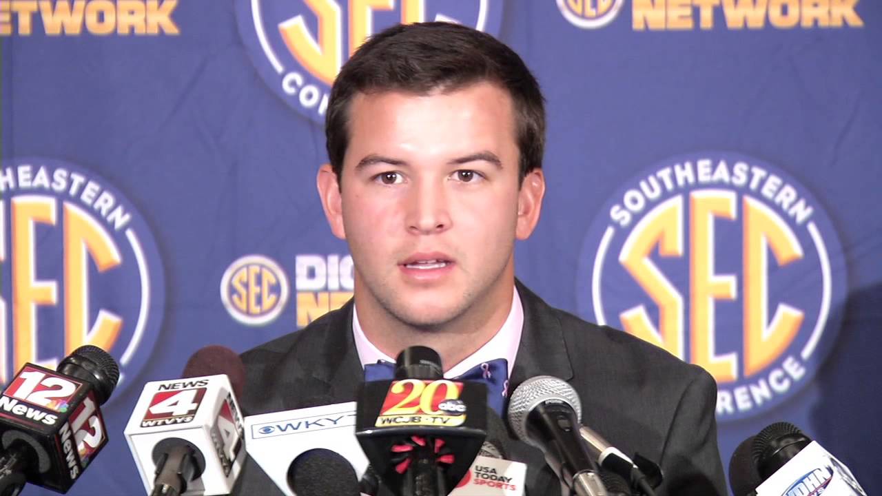 AJ McCarron on Ryan Kelly Replacing Barrett Jones - YouTube
