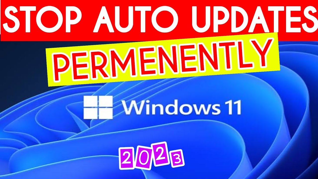 DISABLE WINDOWS 11/10/7 UPDATES PERMANENTLY | disable win11 Automatic ...