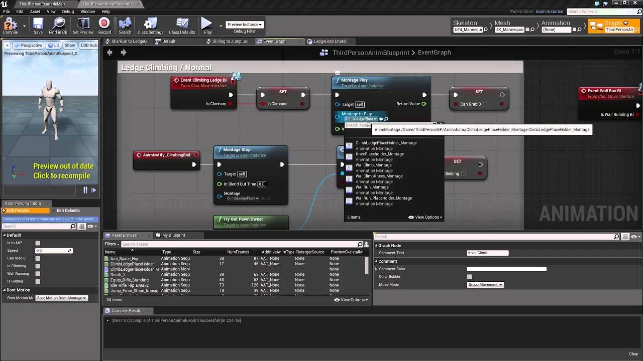 UE4 Ledge Climbing Tutorial Part 5 - YouTube