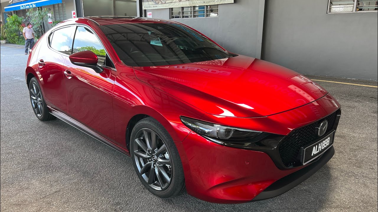 New MAZDA 3 SKYACTIV-G 2.0L red color | Hatchback 5 seats | Exterior ...