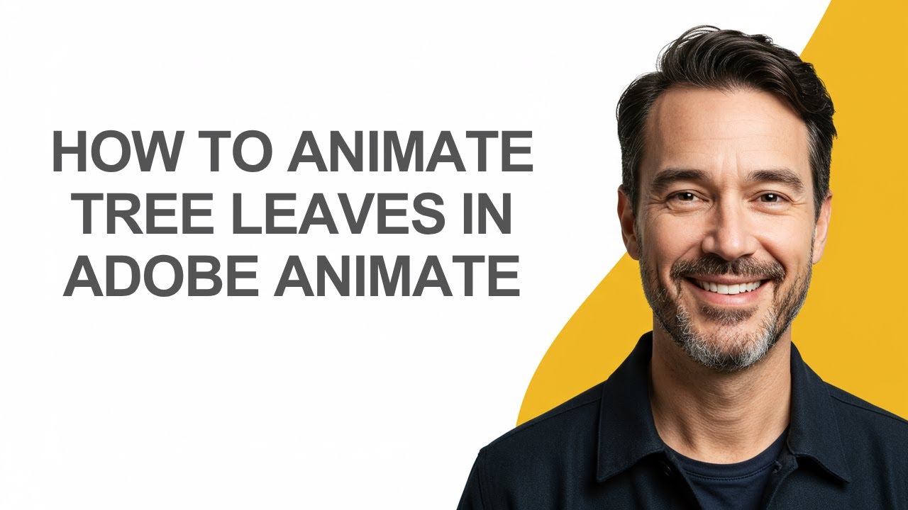 How to Animate Tree Leaves In Adobe Animate - KevinHowTo - YouTube