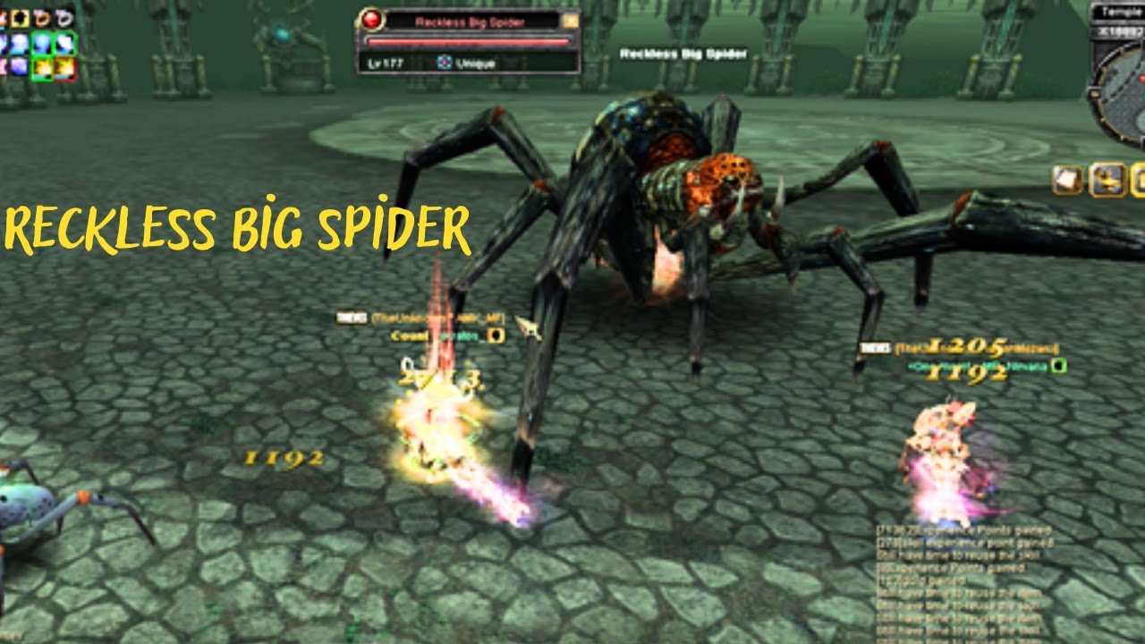 Silkroad Online LegendXXIII Reckless Big Spider Lv177 Uniques - YouTube