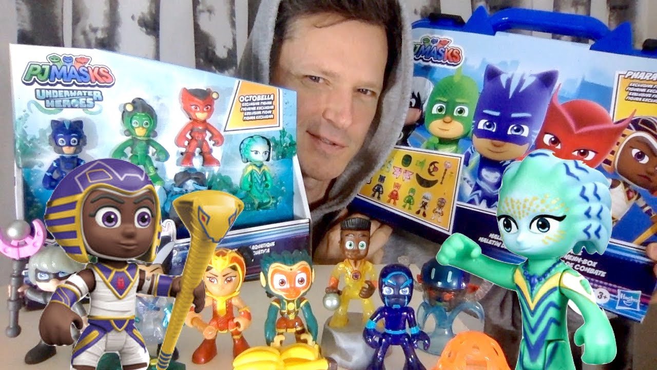 HASBRO PJ MASKS COLLECTION FEATURING Pharaoh Boy & Octobella Spark ...