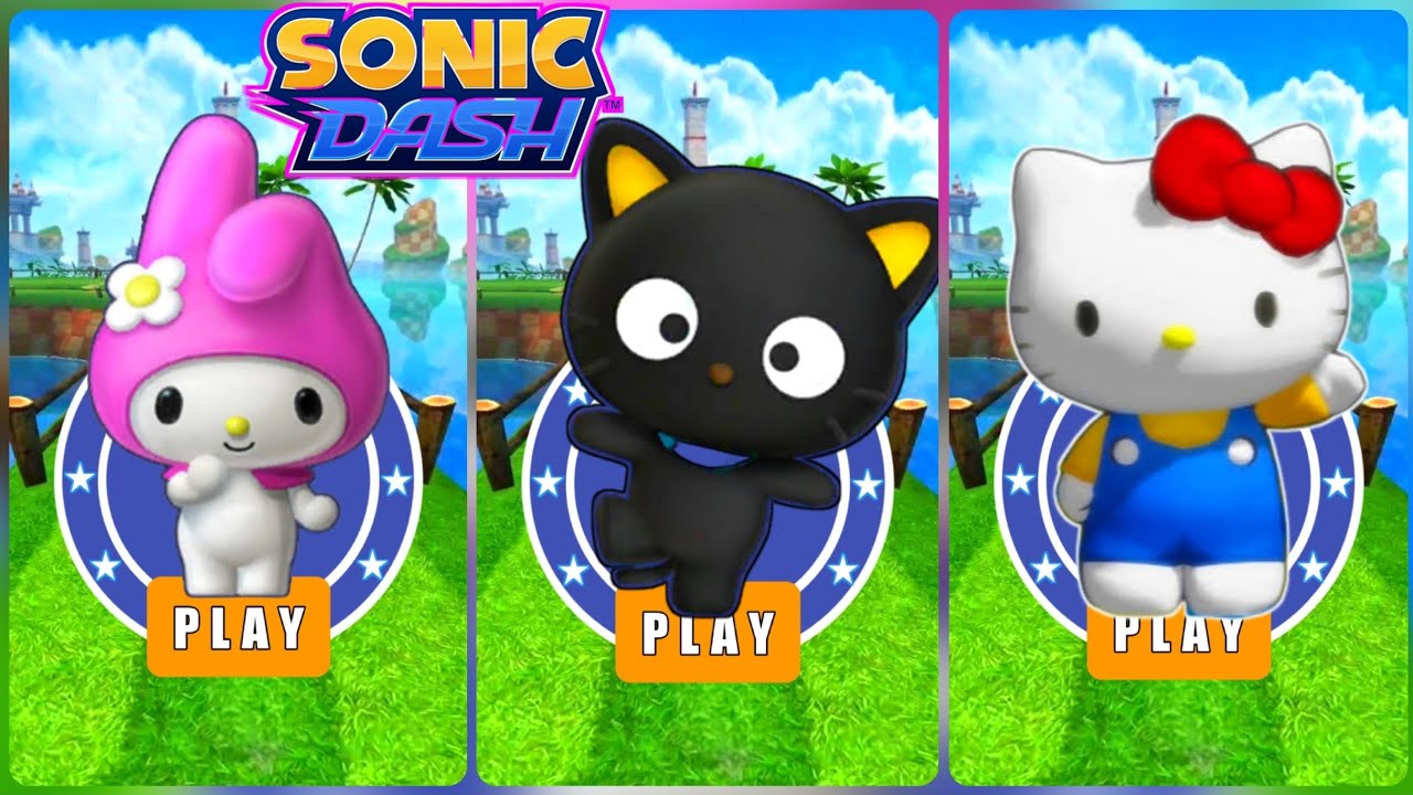 Sonic Dash Animal Duel : My Melody 🆚 Chococat 🆚 Hello Kitty | # ...