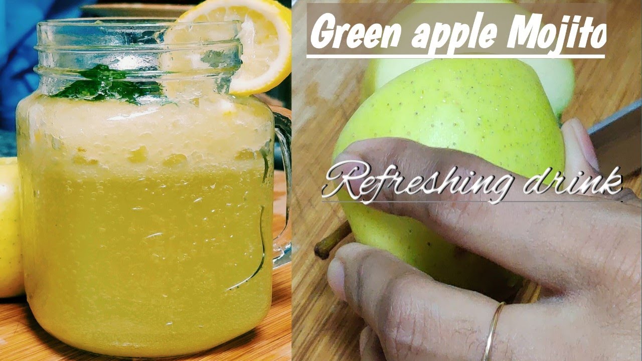 Green apple mojito recipe | Mocktail refreshing drink | summer drink ...