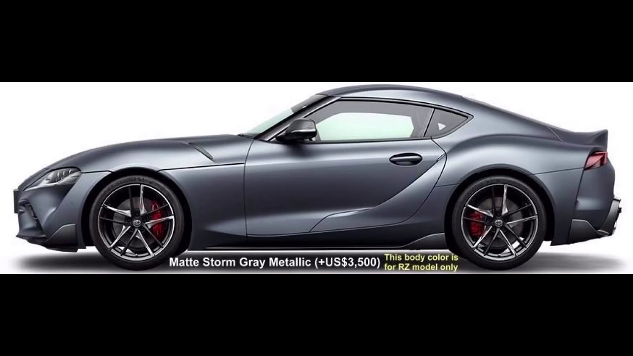 All New 2020 Toyota Supra (A90) All Body Colours - YouTube