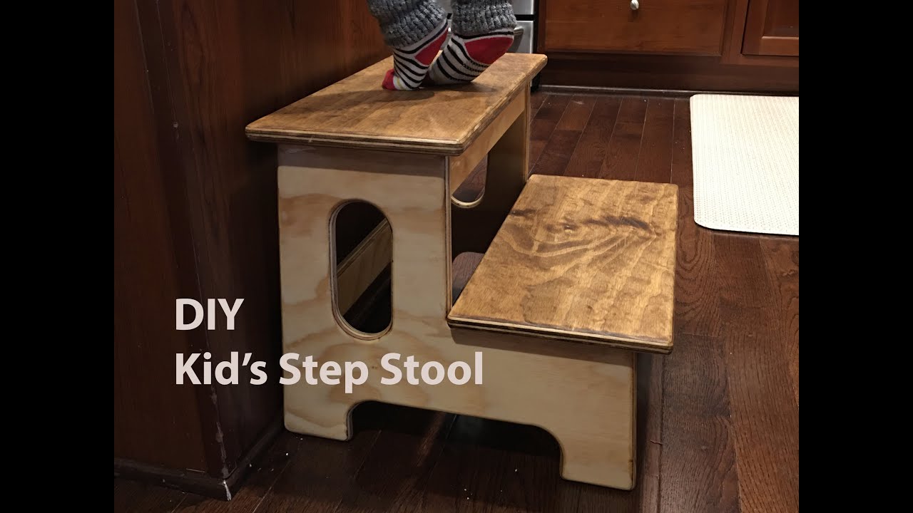 DIY Kid's Step Stool - YouTube