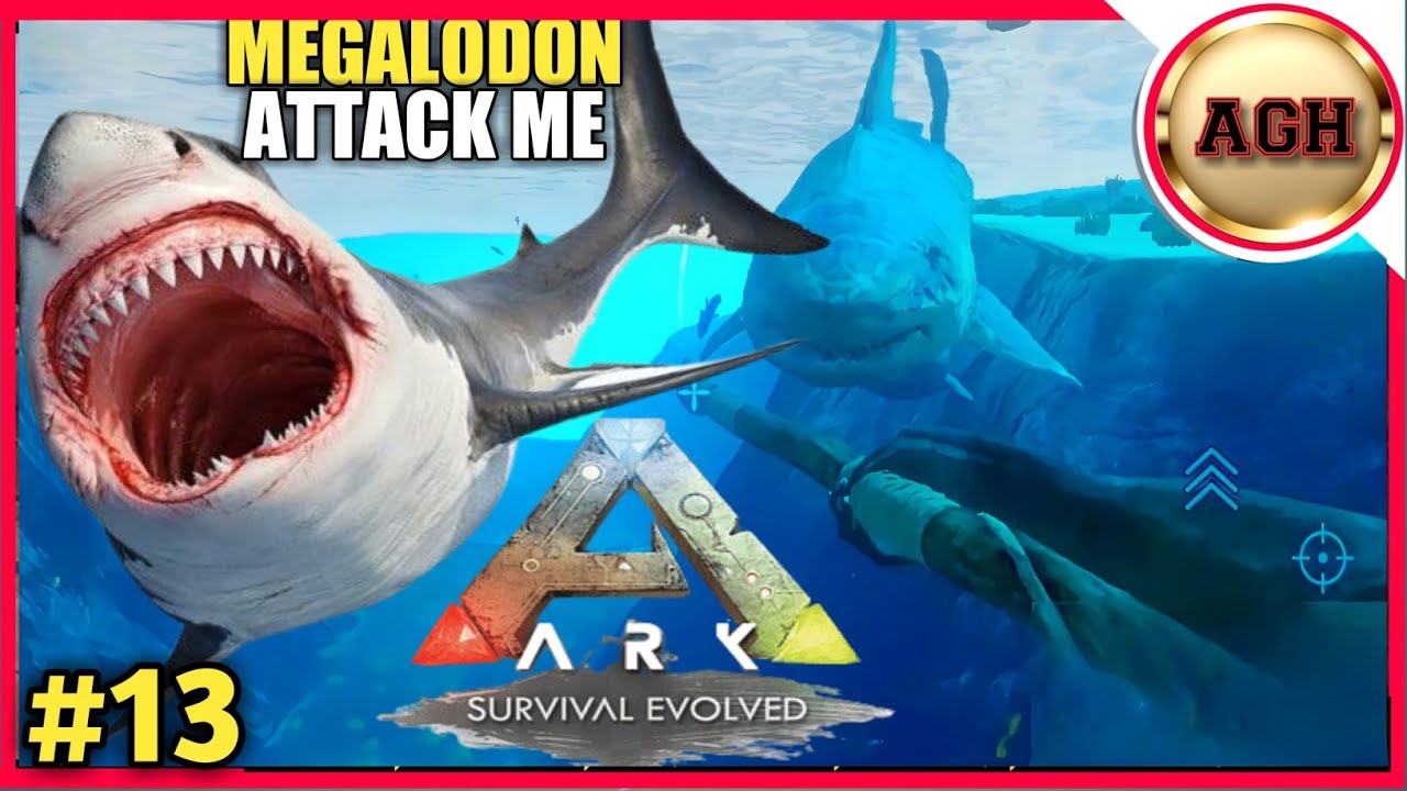 MEGALODON ATTACK ME 🐋🥶 || ARK: Survival Evolved Gameplay #13 - YouTube