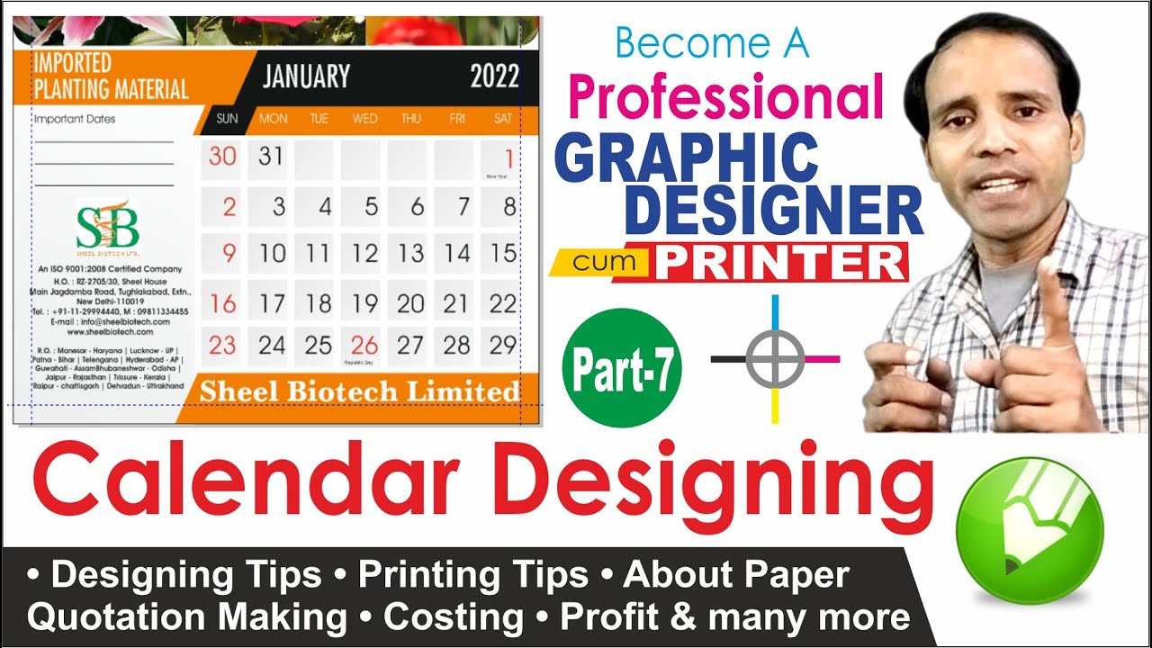 How to Design a Professional Calendar by #hindgraphics - YouTube