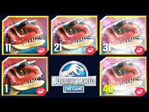 NEW CARNOTAURUS TOY MAX LEVEL 40 FEEDING (JURASSIC WORLD THE GAME)