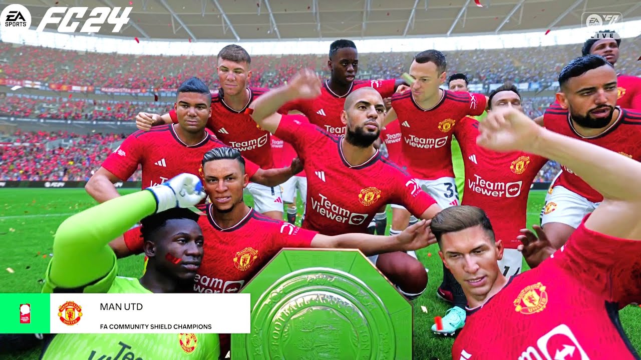 FC 24 | Manchester United vs Manchester City - FA Community Shield 2024 ...