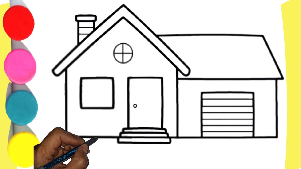 Drawing House With Garage