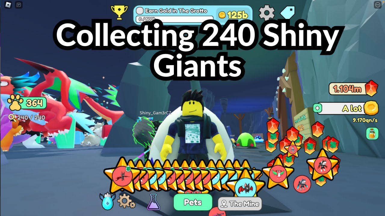 Roblox Collect All Pets | Hunting for all 240 Shiny Giants - YouTube
