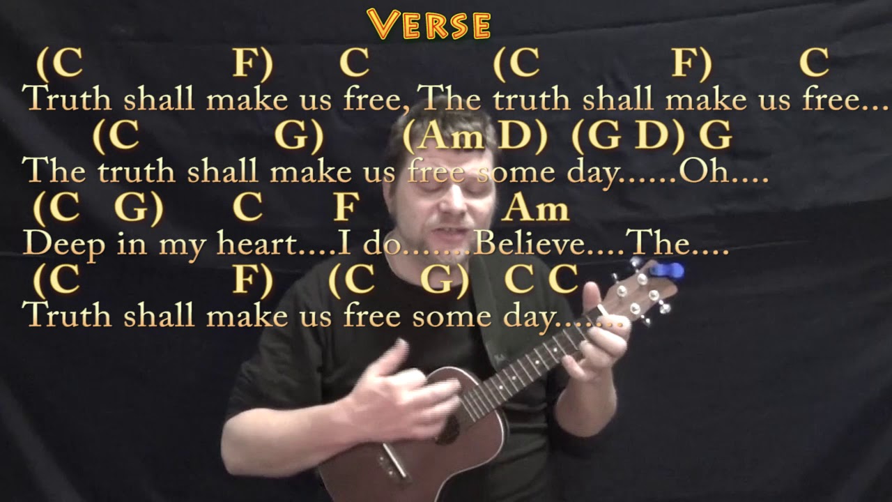 We Shall Overcome (HYMN) Ukulele Cover Lesson in C with Chords/Lyrics ...