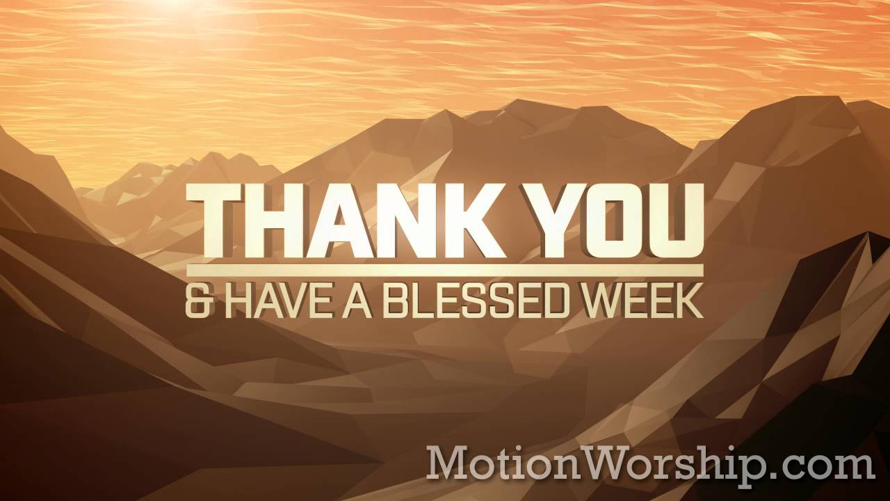 Thank You For Coming To Church