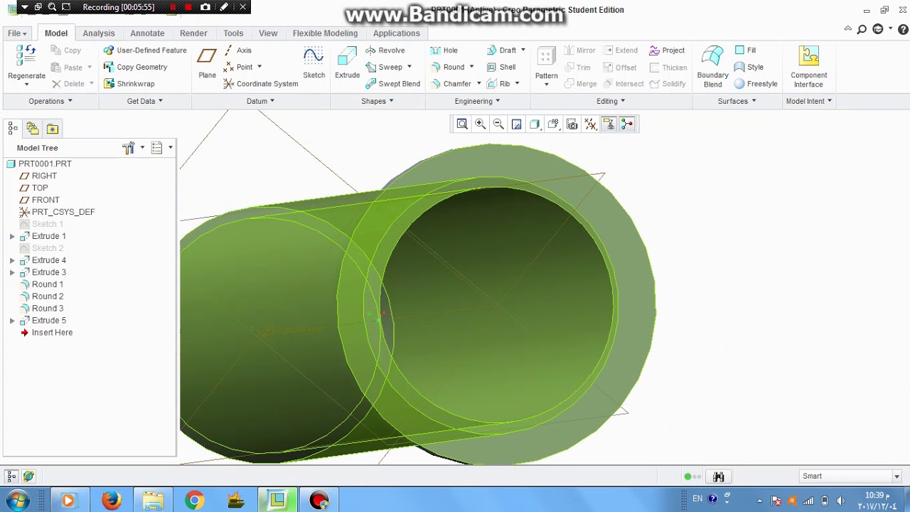 Design on CREO ( pro engineer ) 2 - YouTube