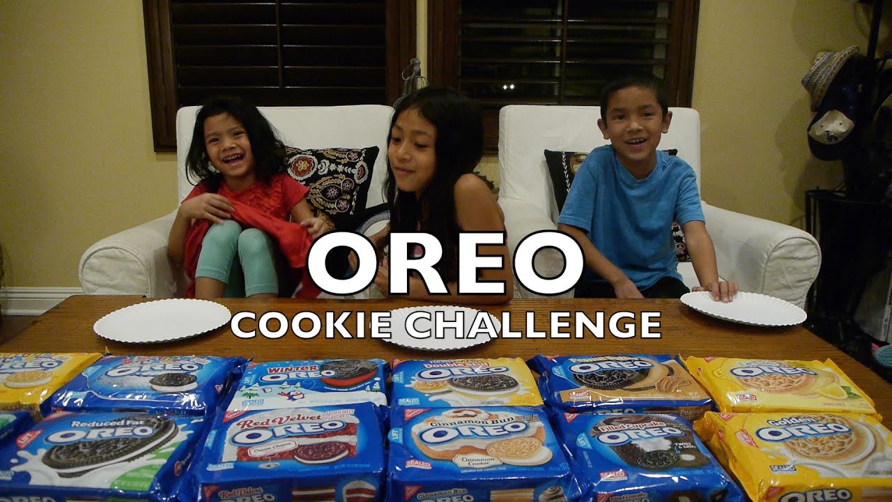 OREO Cookie Challenge! Cookies, Crying, and Squeaky Voices- OH MY ...